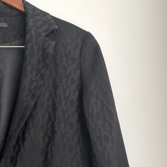 Maje | Jackets & Coats | Maje Black Leopard Print Long Sleeved Blazer ...